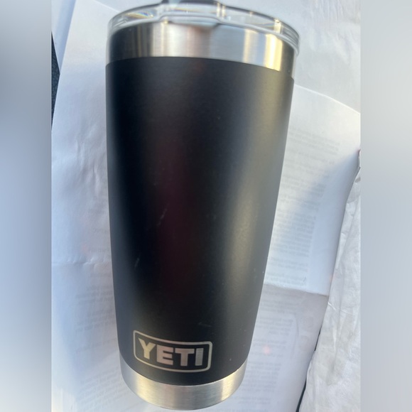 Yeti | Dining | New Yeti Rambler 2 Oz Tumbler Black Engraved Logo ...